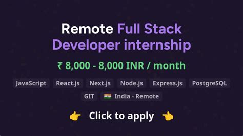 remoteyeah on linkedin remote full stack developer internship at tastezy marketplace