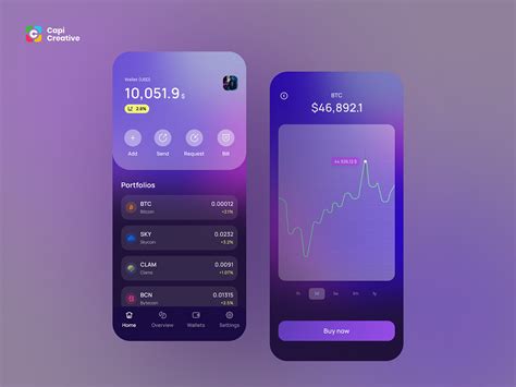 Crypto Tracking Dashboard Mobile App Concept By Capi Creative On Dribbble