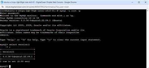 Ssh Connection To A Mysql In A Digitalocean Droplet A Step By Step Tutorial