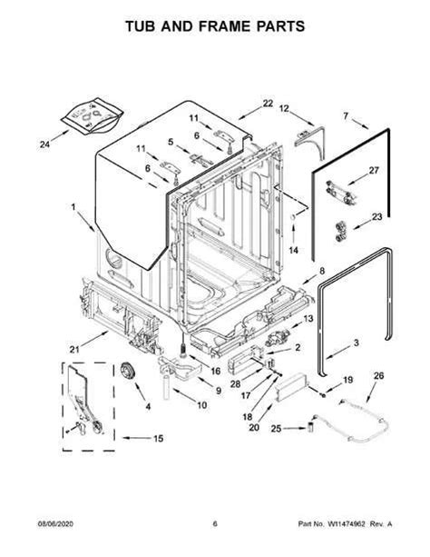 Whirlpool Dishwasher Parts Diagram And Manual Guide