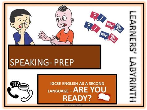 IGCSE English As A Second Language Speaking Practice Cambridge Teaching Resources