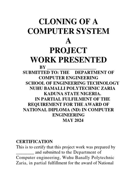 Cloning Of A Computer System Pdf Central Processing Unit Computer