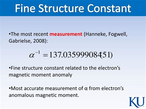 Ppt Upsetting The Fine Structure Constant Without 12672 Diagrams