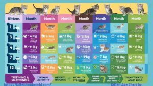 Kitten Age Chart Track Your Kitten S Growth And Development By Weeks Kitten Food World