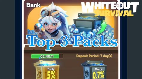 Whiteout Survival Top 3 Packs Youtube