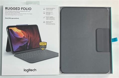 Logitech Rugged Folio Keyboard Case For Apple Ipad 10th Gen Graphite For Sale Online Ebay