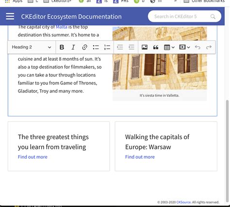 Toolbar In The Second Instance Of Inline Editor Demo Is Not Sticking