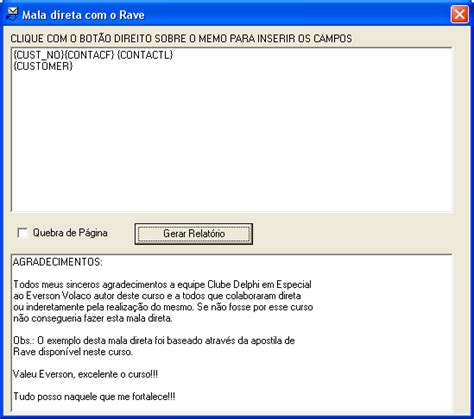 Mala Direta Com Rave Devmedia