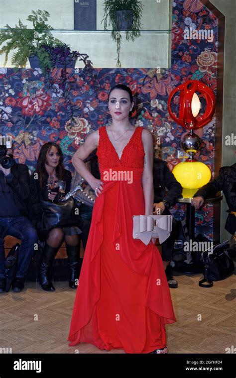 Paris France 6th Oct 2021 A Model Dressed By Korean Fashion Designer Grace Moon Walks The