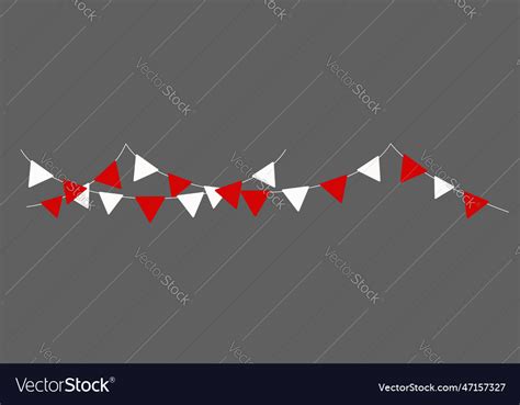 A Red White Flag Royalty Free Vector Image Vectorstock