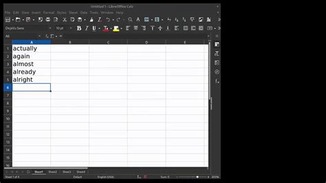 Calc Automatic Completion English Ask LibreOffice