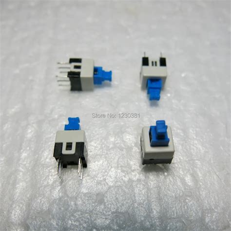 Pcs Lot X Mm Self Locking Button SMD Micro Push Button Tactile Tact Electronic Mini Switch