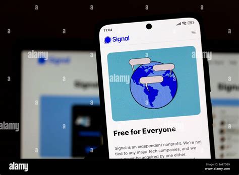 American Open Source Encrypted Messaging Service Signal App On Mobile