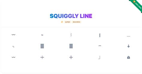 Squiggly Line Emojis Meaning Copy Paste