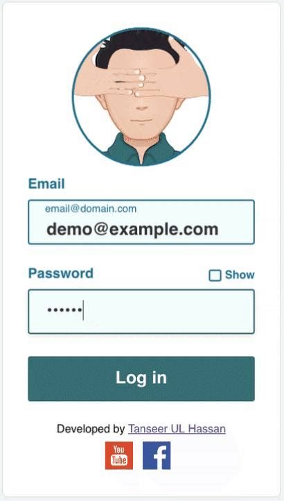 Animated Svg Avatar Login Form Animated Svg Avatar Login Form By Become A
