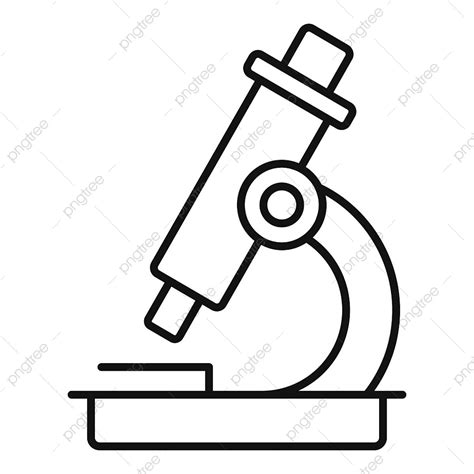 Medical Microscope Icon Outline Vector Graphic Background Identity Png And Vector With