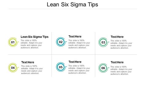 Lean Six Sigma Tips Ppt Powerpoint Presentation Styles Deck Cpb