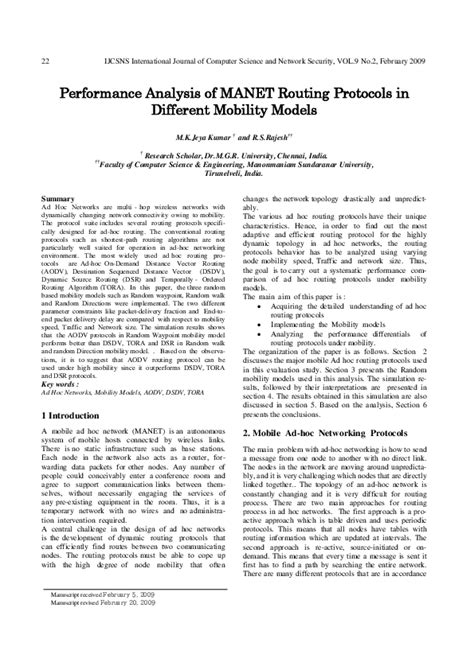 Pdf Performance Analysis Of Manet Routing Protocols A Comparative Study