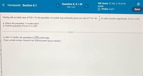 Solved Homework Section 6 1 Question 8 6 1 40 Part 1 Of 2