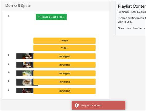 Filetype Not Allowed On Playlist Dashboard When Replacing Files Cms