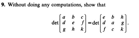 solved 9 without doing any computations show that b b a