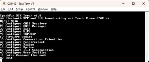 Gnss Menu Sparkfun Rtk Everywhere Product Manual