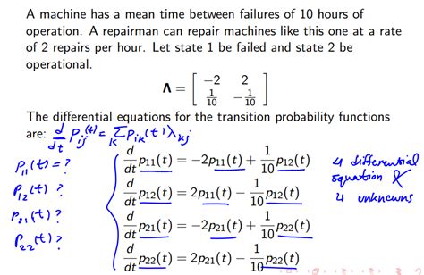 a continuous time markov process with state space s