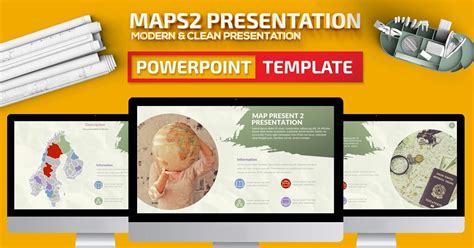 maps powerpoint incl map and world envato elements