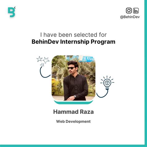 hammad raza on linkedin internship gratitude newbeginnings