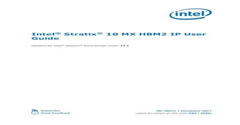 Pdf Intel® Stratix® 10 Mx Hbm2 Ip User Guidehigh Bandwidth Memory Hbm Is A Jedec