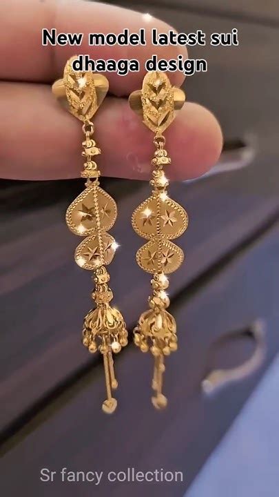 New Gold Latest Model Sui Dhaaga Designsui Dhaaga Design Gold Earring