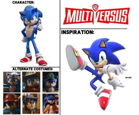 Movie Sonic For Multiversus By R0dderkill3r69 On Deviantart