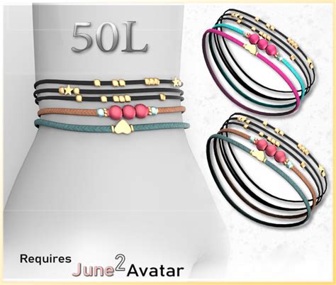 Second Life Marketplace June 2 0 Bracelet Set