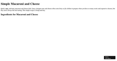 Html Headings And Paragraphs Codesandbox