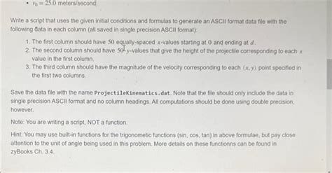 Solved M5 Programming Assignment 2 Consider The Motion Of