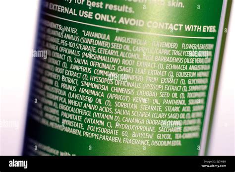 Ingredient List Beauty Products At Sybil Downing Blog
