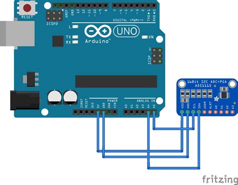 АЦП Ads1115 Подключение модуля к Arduino Uno схема код и примеры блог