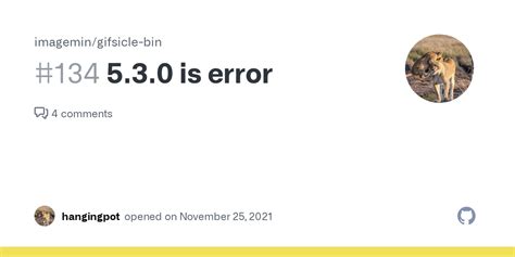 5 3 0 is error · issue 134 · imagemin sicle bin · github