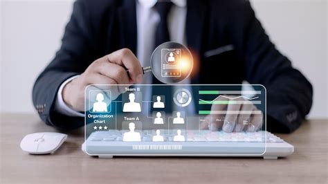 인적 자원 관리 Hr 채용 리더십 및 팀 빌딩 비즈니스 및 기술 개념 프리미엄 사진