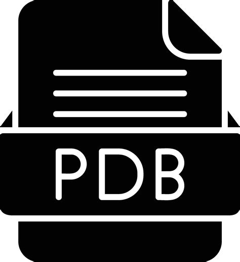 Pdb File Format Line Icon 28644048 Vector Art At Vecteezy