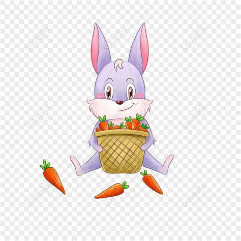 토끼와 당근 Png 일러스트 무료 다운로드 Lovepik