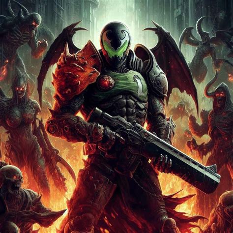 Doom Slayer X Spawn Ai Images I Made With The Bing Image Creator R Doom