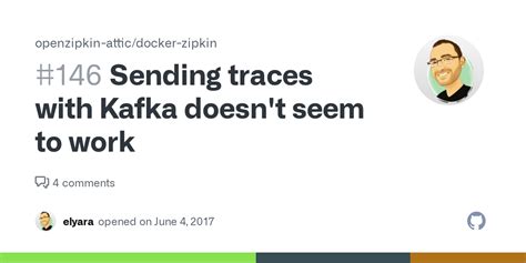 Sending Traces With Kafka Doesnt Seem To Work · Issue 146 · Openzipkin Atticdocker Zipkin