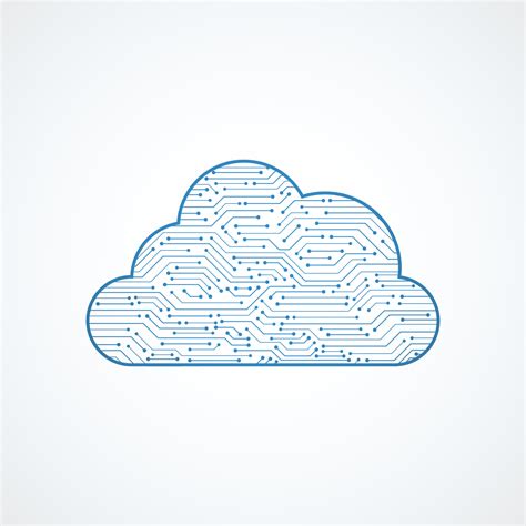 Cloud Circuit Board Icon 5210135 Vector Art At Vecteezy