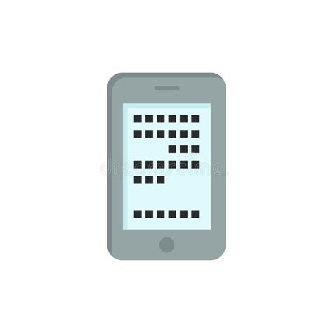 Mobile Education Cell Coding Flat Color Icon Vector Icon Banner