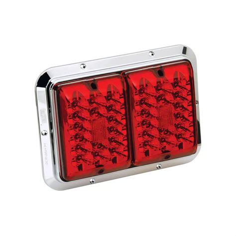 Tacoma Surface Mount Led Trailer Tail Light Chrome Base