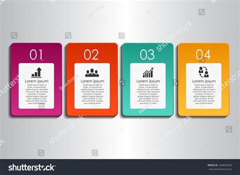 process chart template rectangles flowchart workflow stock vector
