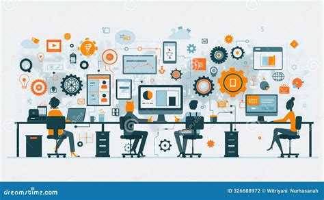 Teamwork Technology And Global Connections A Visual Representation Of Business Collaboration