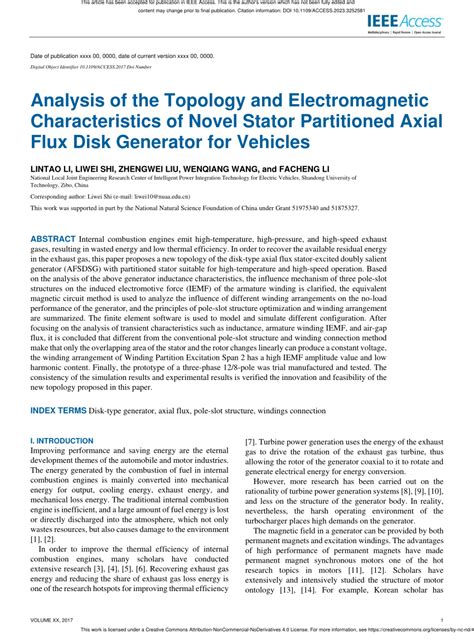 Pdf Analysis Of The Topology And Electromagnetic Characteristics Of