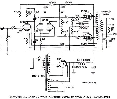 Push Pull Output Schematic Diagram Audio Amplifier 100w Sche